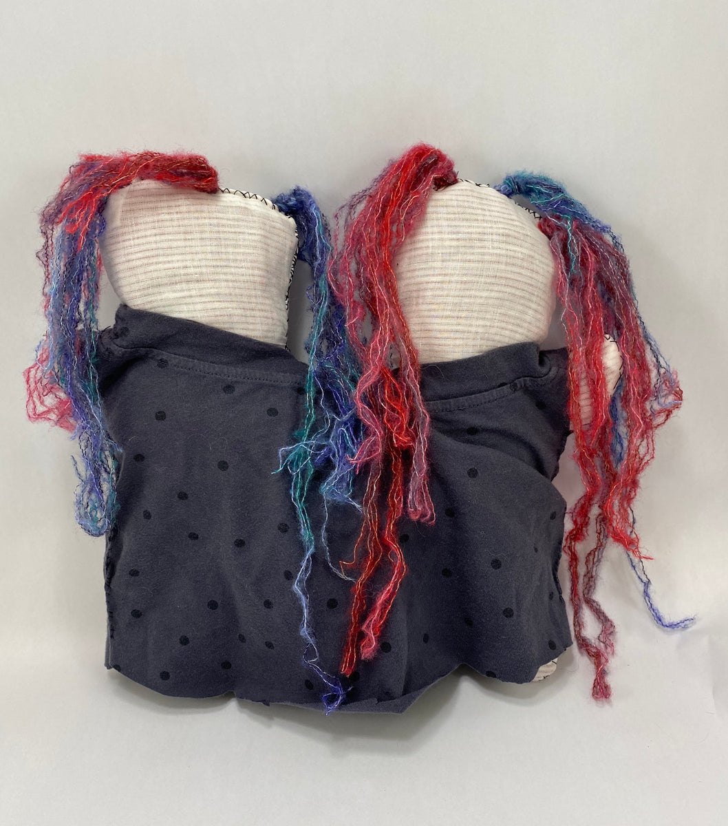 Conjoined Twins Voodoo Doll - Jilda and Hilda – Black Martin